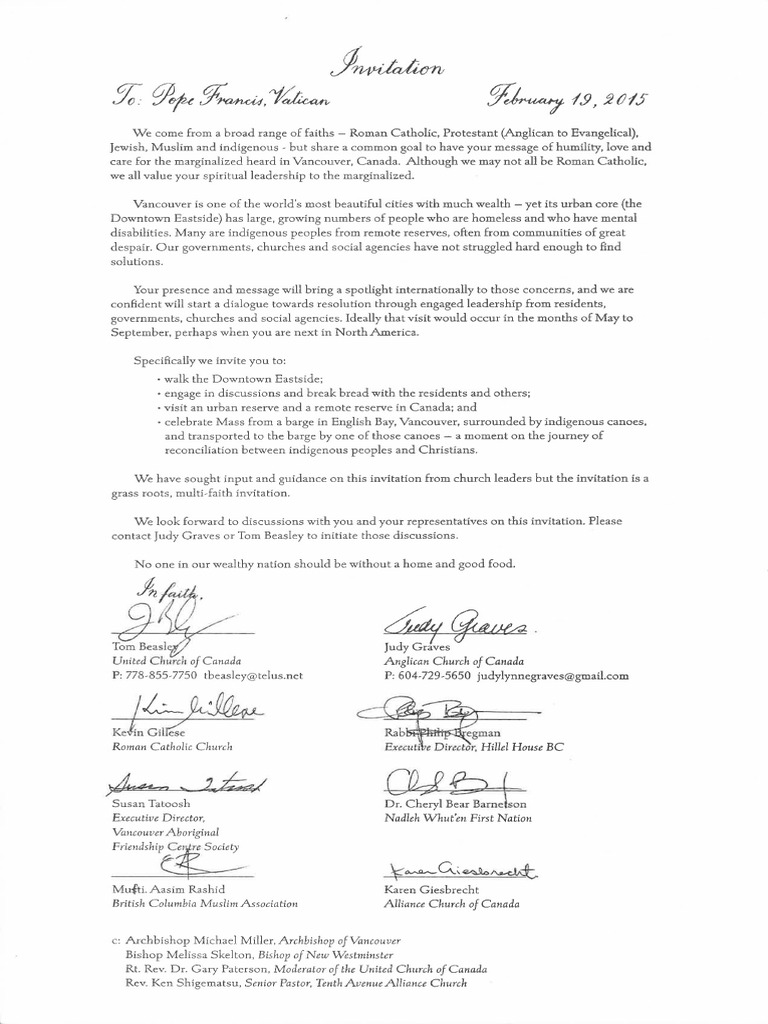 Letter To Pope Francis | PDF