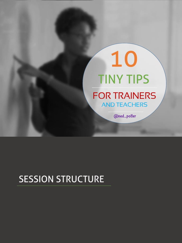 Tiny Tips: For Trainers | PDF | Computing And Information Technology