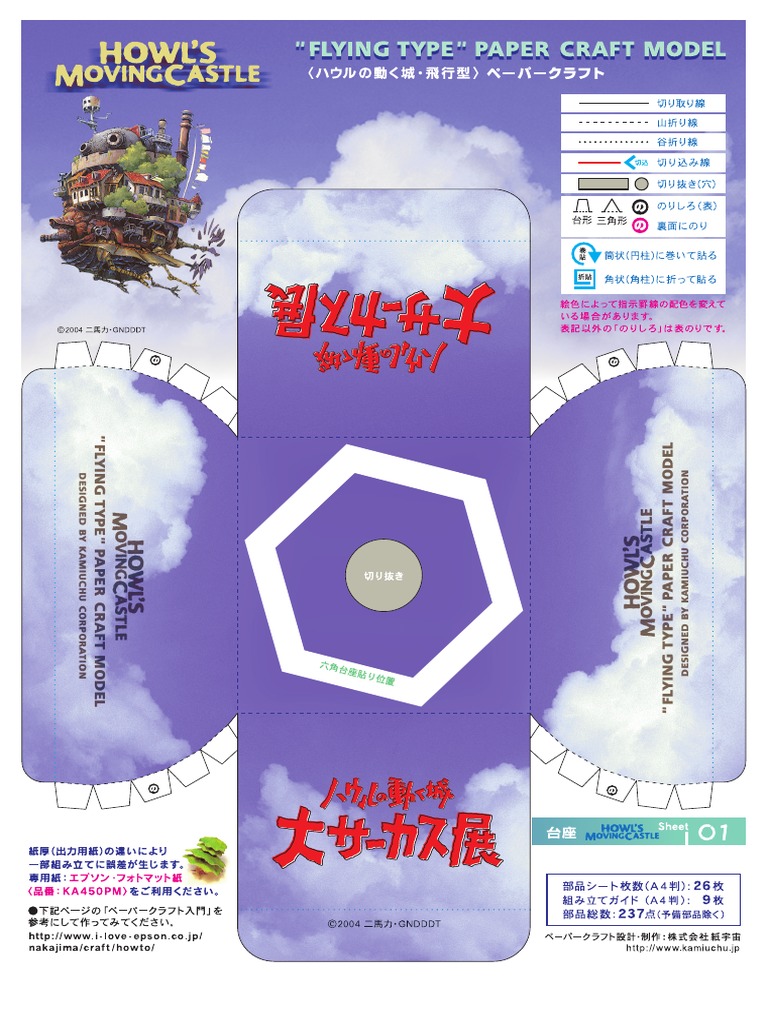 Howls Moving Castle Papercraft PDF | PDF
