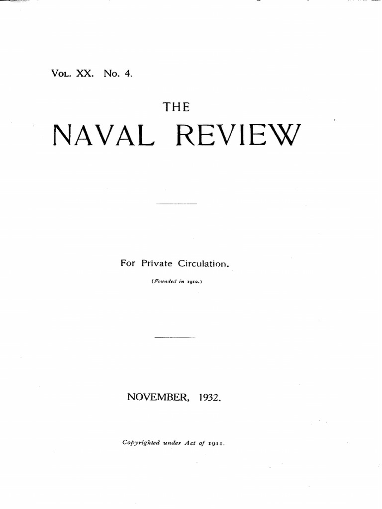 The Naval Review 1932 | PDF | Admiralty | Navies