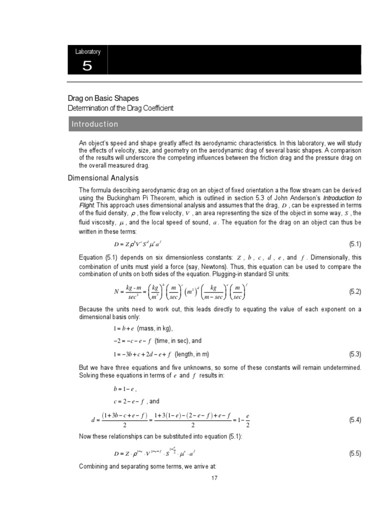 Drag On Basic Shapes | PDF | Aerodynamics | Reynolds Number
