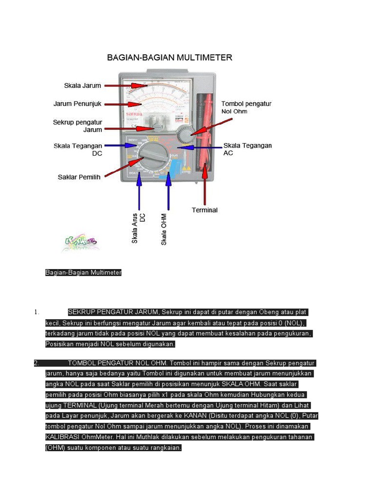 Cara Membaca Multimeter | PDF
