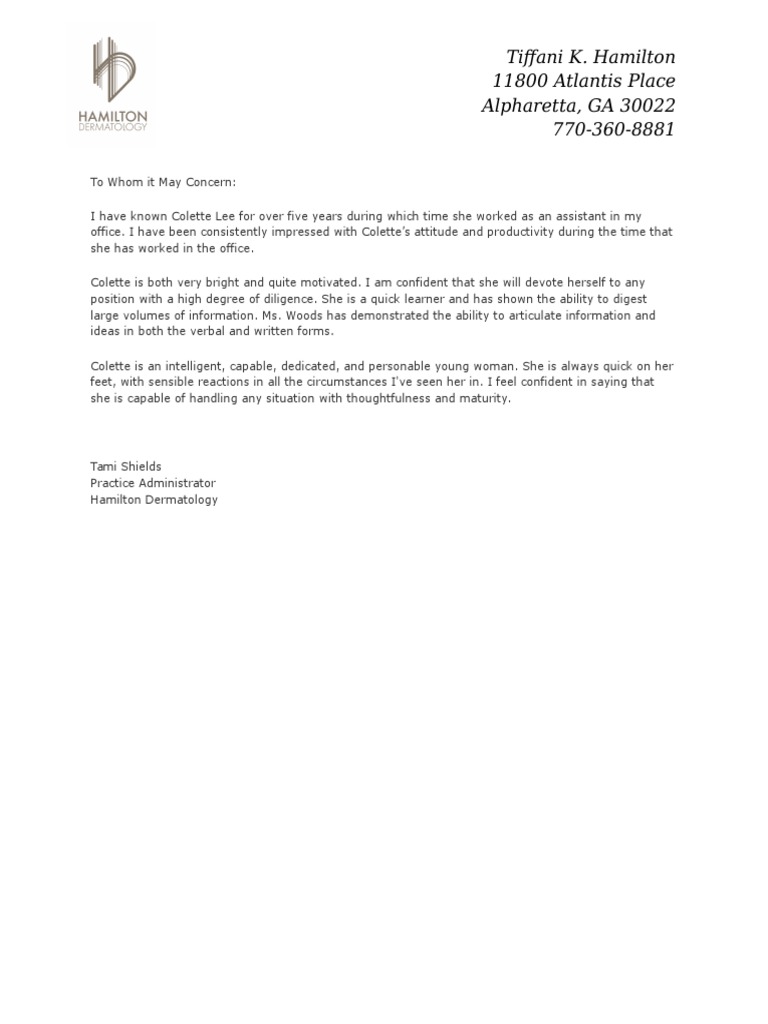 Recommendation Letter | PDF