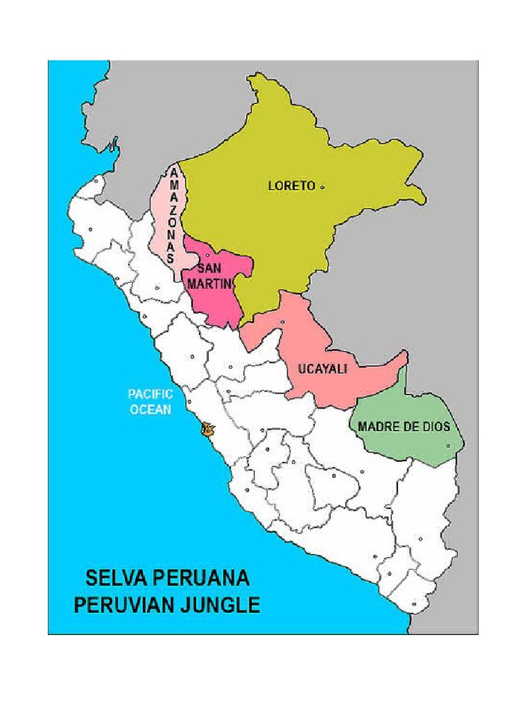 Mapa de La Selva Peruana | PDF