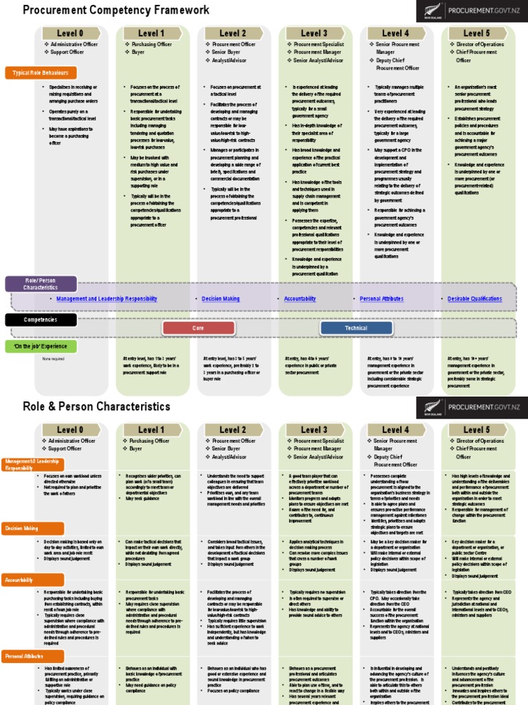 Competency Framework - 8 Nov Final | Procurement | Strategic Management