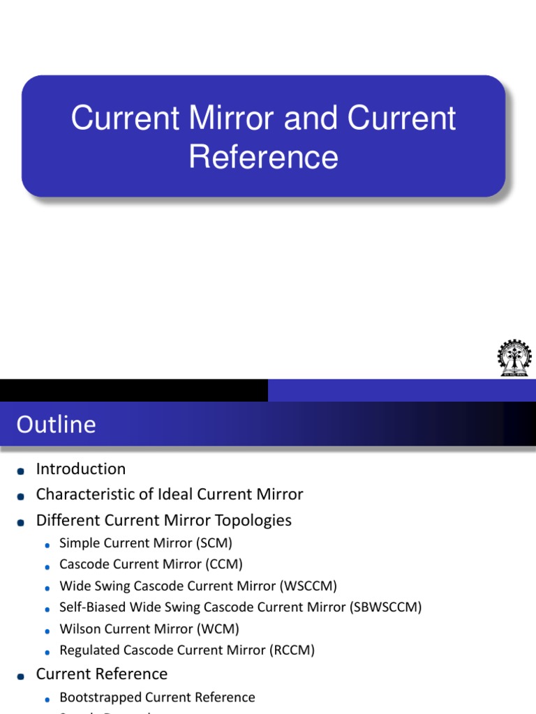 Current Mirrors and Current References | PDF | Analog Circuits ...