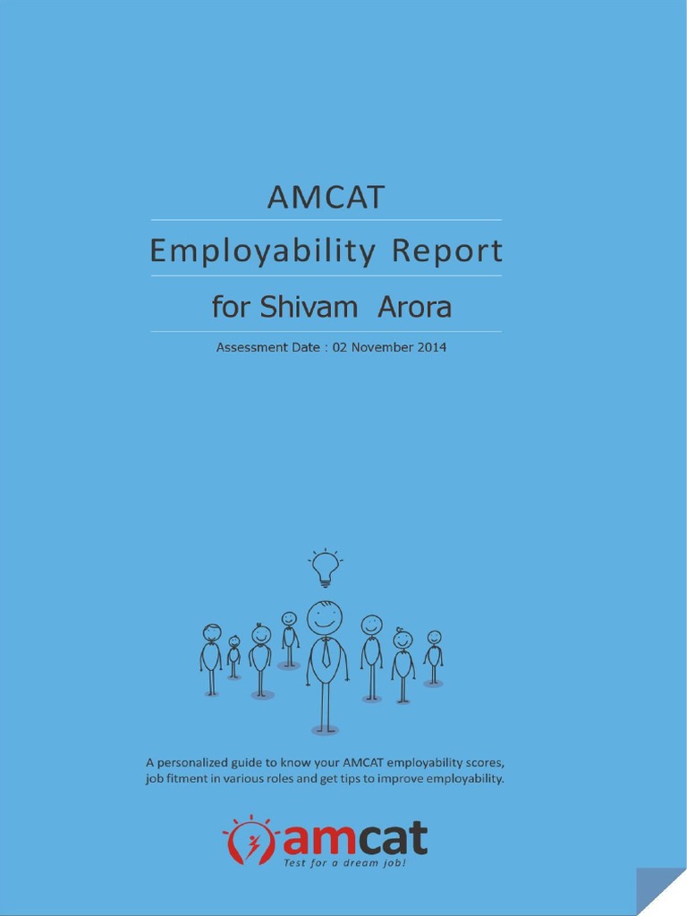 AMCAT Detailed Result Report | PDF | Extraversion And Introversion | Reason