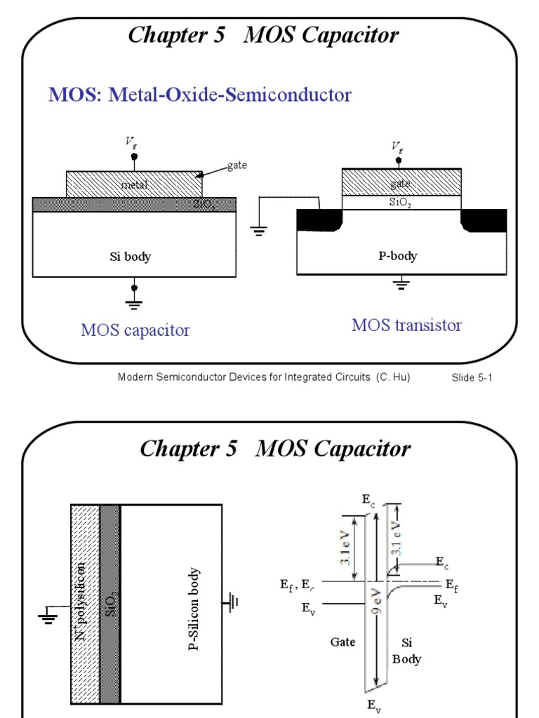 MOS Capacitor Theory Overview | PDF | Mosfet | Field Effect Transistor