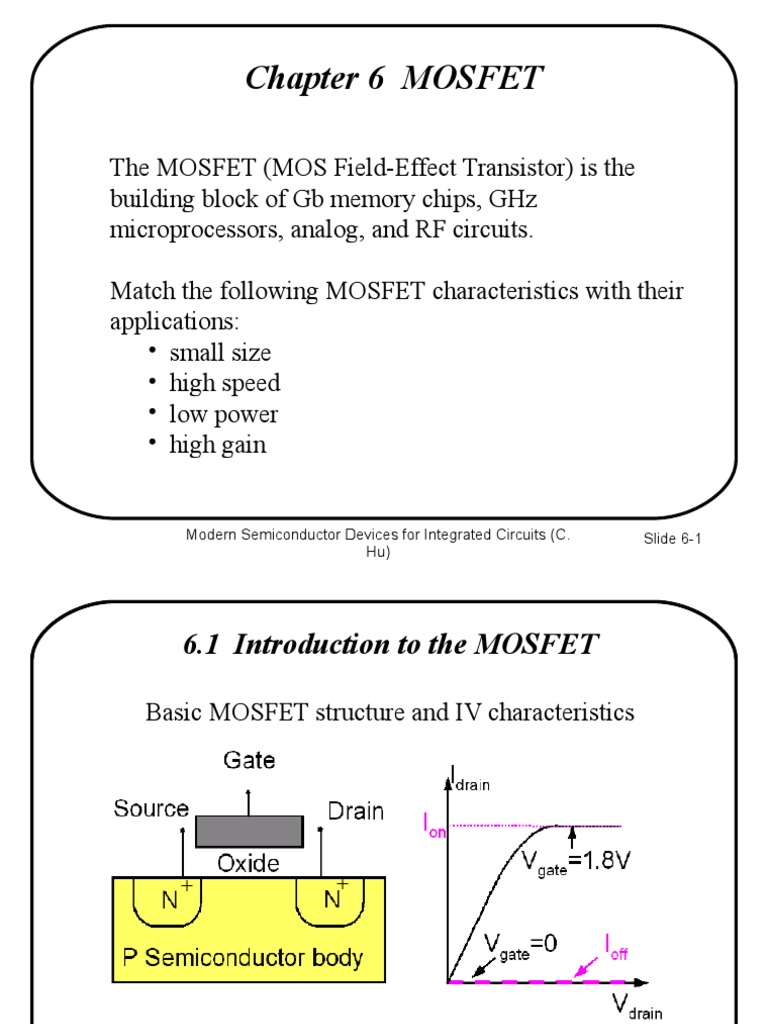 MOSFET Fundamentals in Semiconductor Design | PDF | Field Effect ...