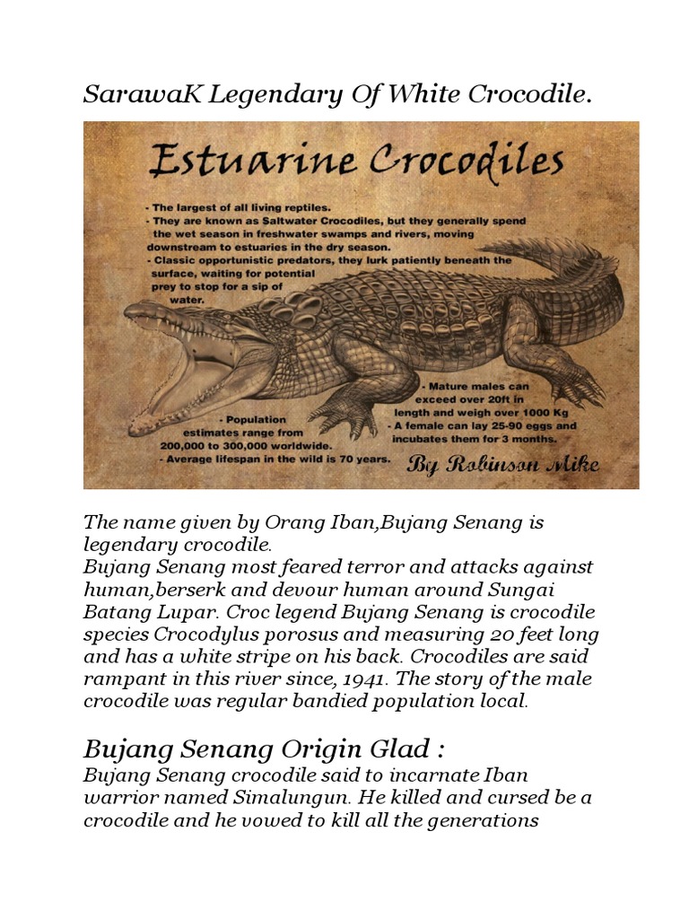 Bujang Senang: The Legendary Crocodile | PDF | Art