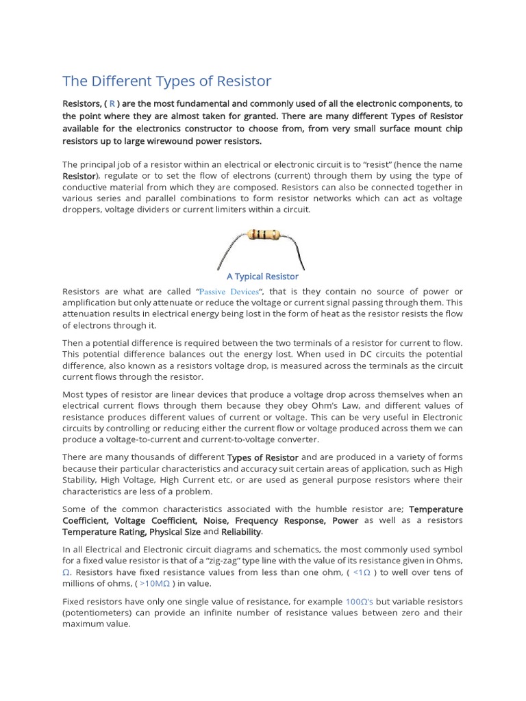 Rezistente | PDF | Resistor | Electrical Resistance And Conductance