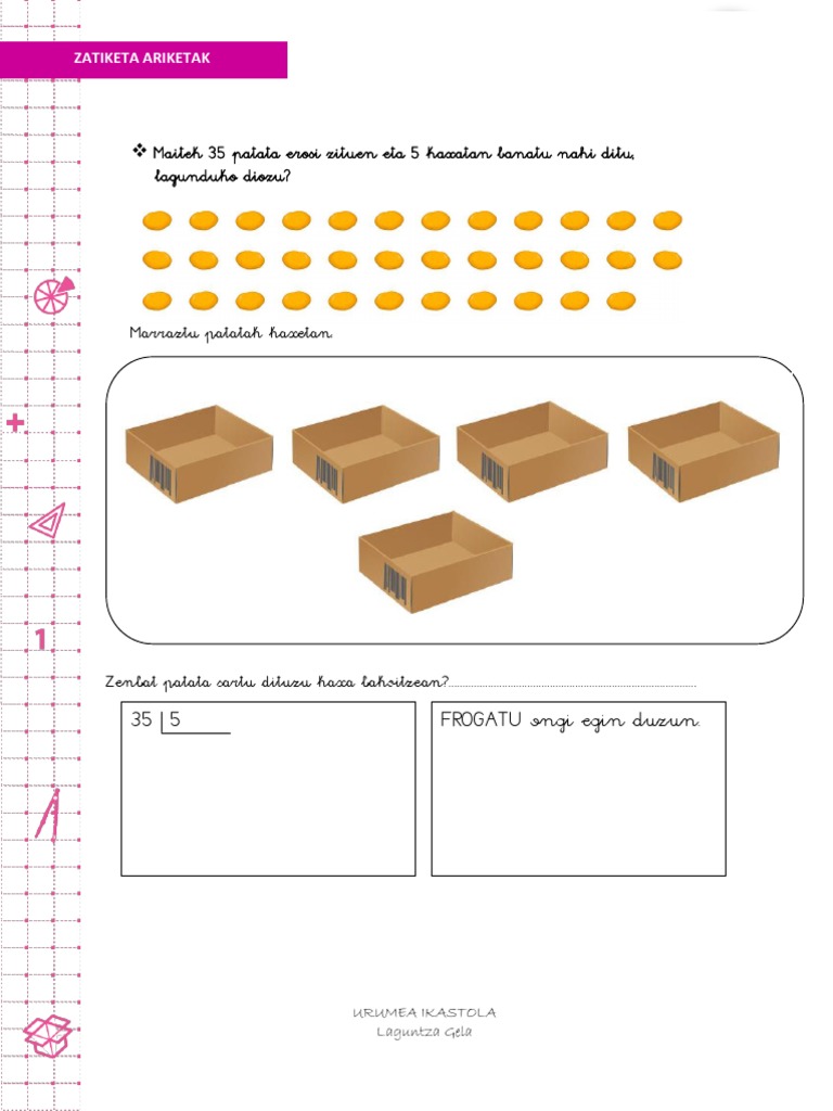 Zatiketa Hastapenerako Fitxak | PDF
