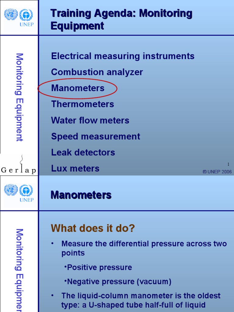 Liquid Column Manometer | PDF
