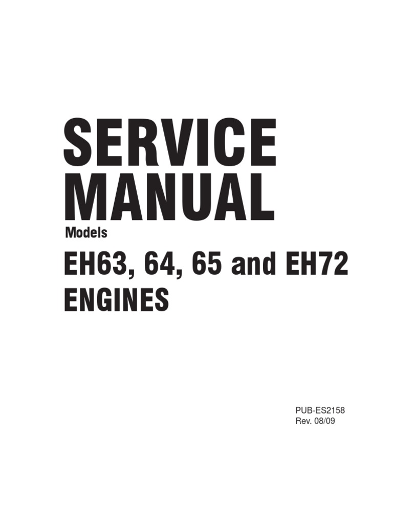 Subaru 4-Stroke V-Twin Engines Service Manual | PDF | Internal ...