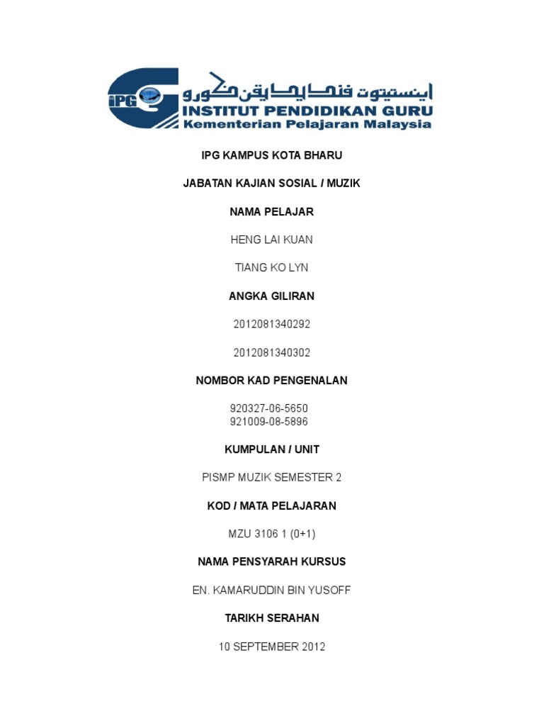 Teknik Kibod dan Nyanyian dalam Muzik | PDF | Seni & Disiplin Bahasa