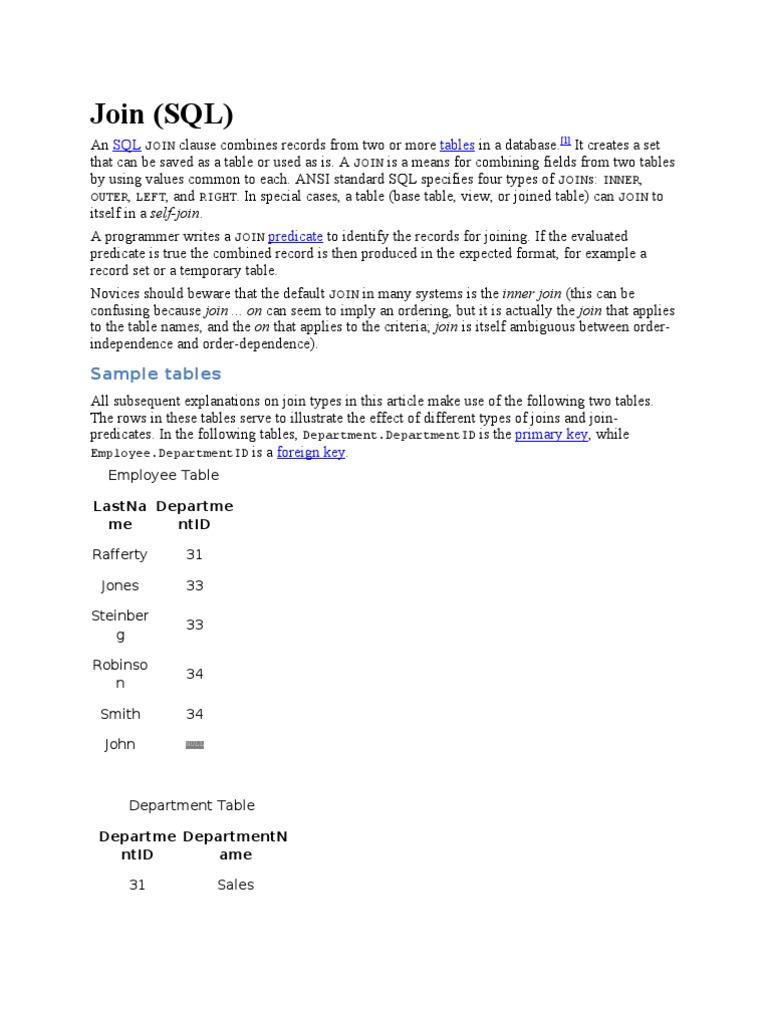 Joins | PDF | Data Management | Databases