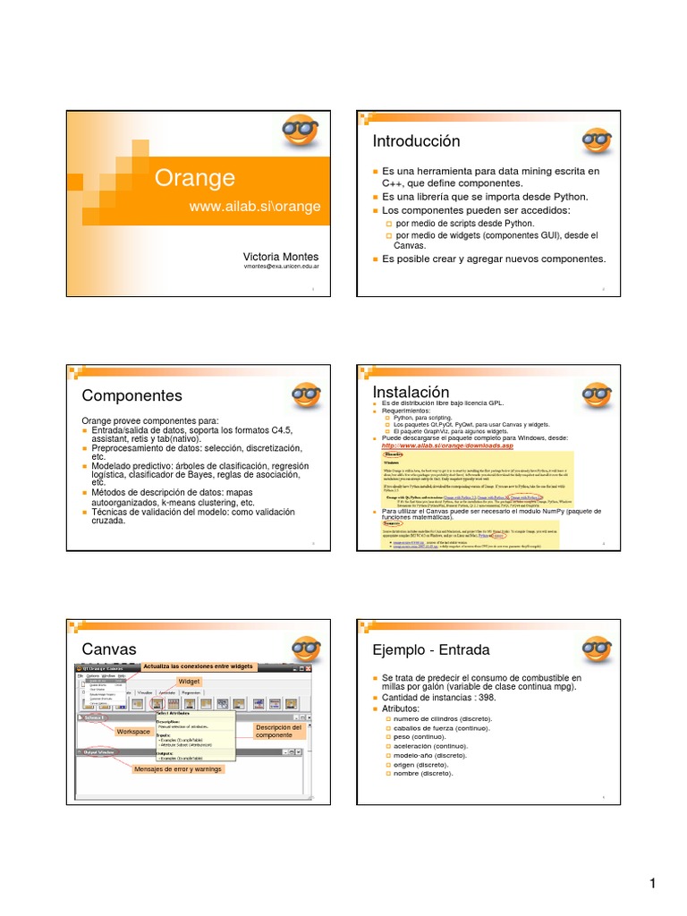 Orange | PDF | Widget (Gui) | Python (lenguaje de programación)