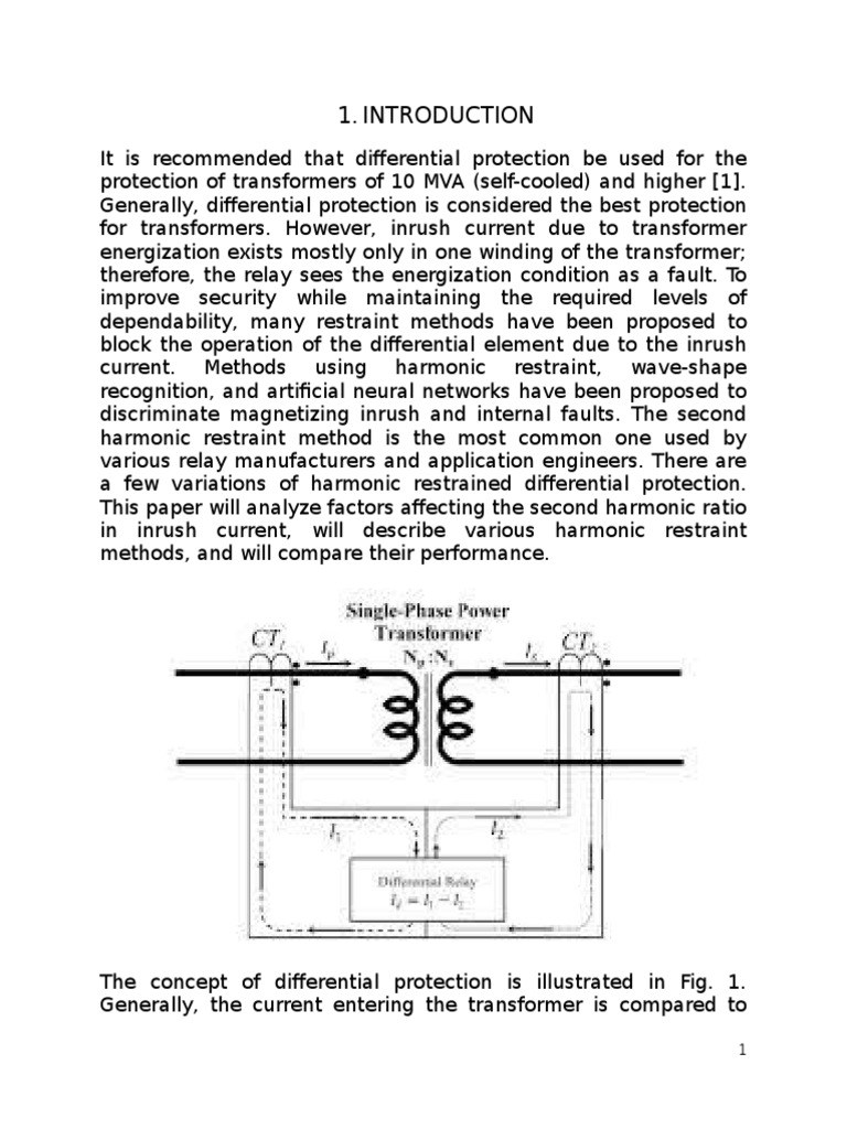 Transformer Inrush Current Transformer Inductor
