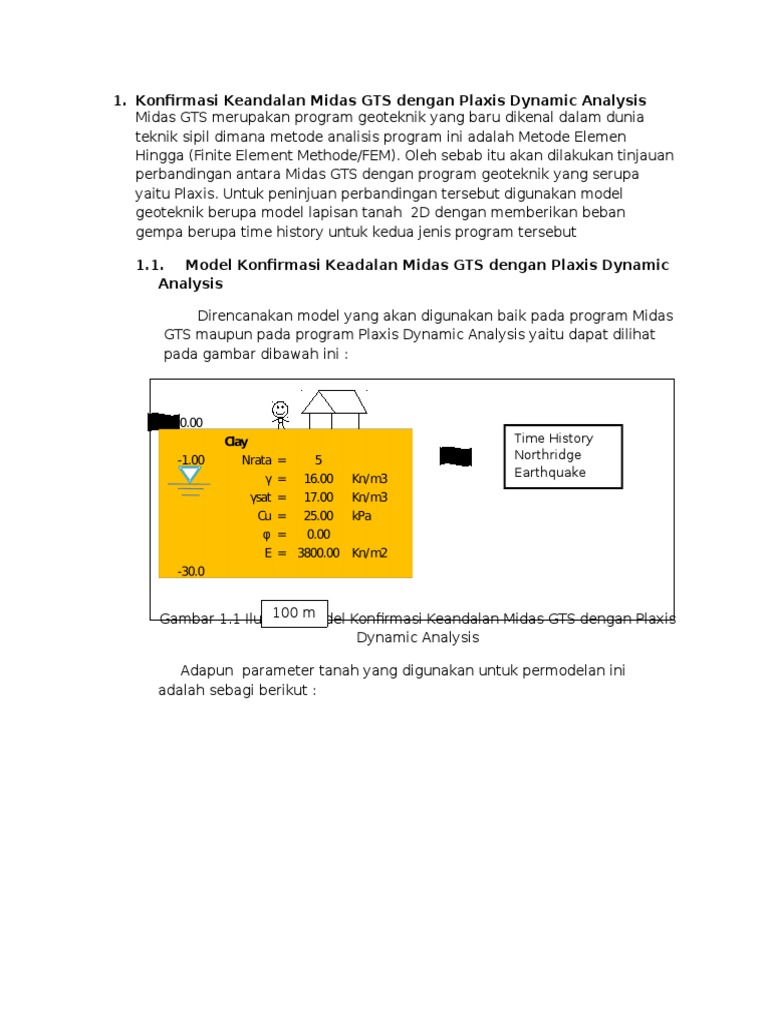 Perbandingan Midas GTS dan Plaxis dalam Analisis Dinamis | PDF | Sains ...