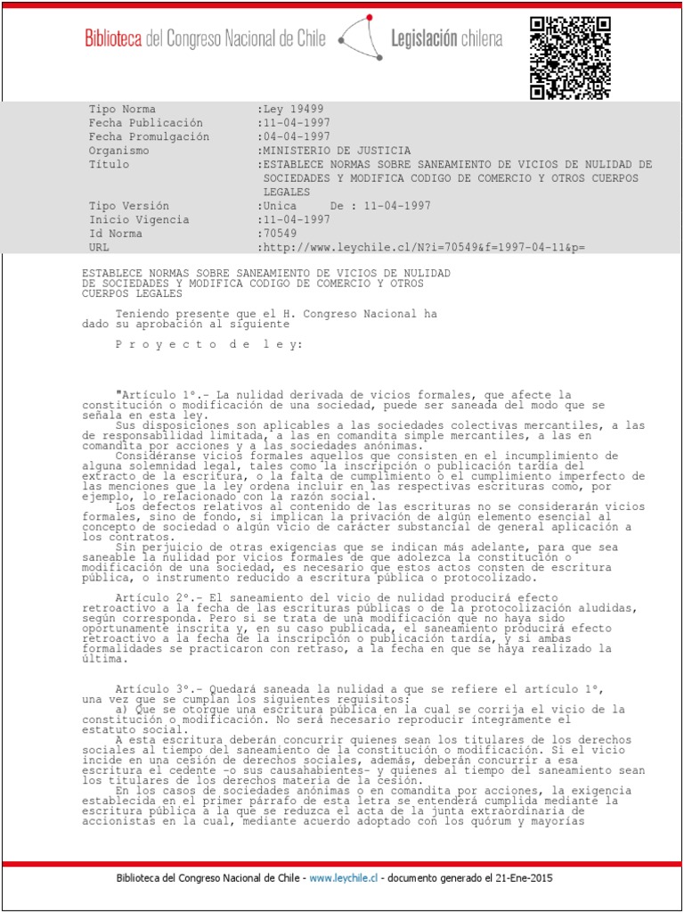 Ley 19499 Pdf Compartir Finanzas Instituciones Sociales