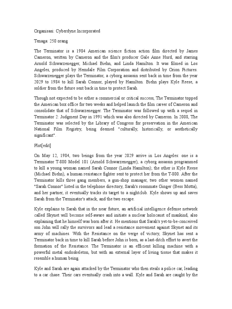 Terminator 1 Download Free Pdf Leisure