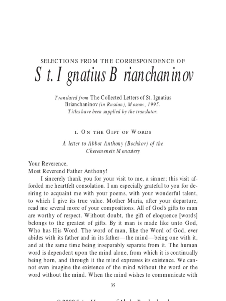 Letters of ST Ignatius PDF | PDF | Repentance | Salvation