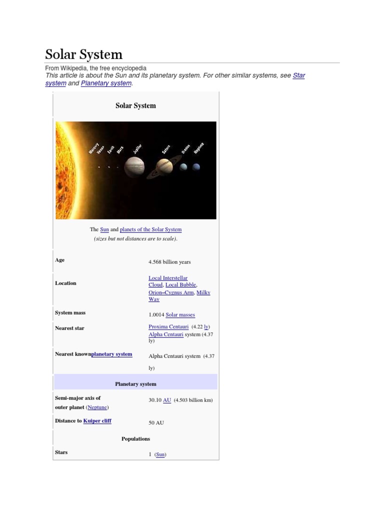 Solar System | PDF | Solar System | Planets