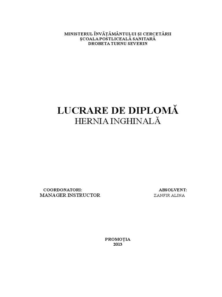 Hernia Inghinala Buna | PDF