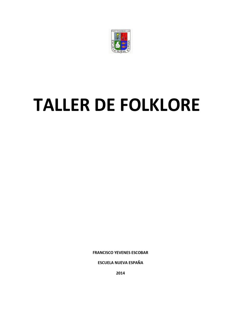Proyecto Taller de Folklore 2014 PDF | PDF | Bailes | Homo Sapiens