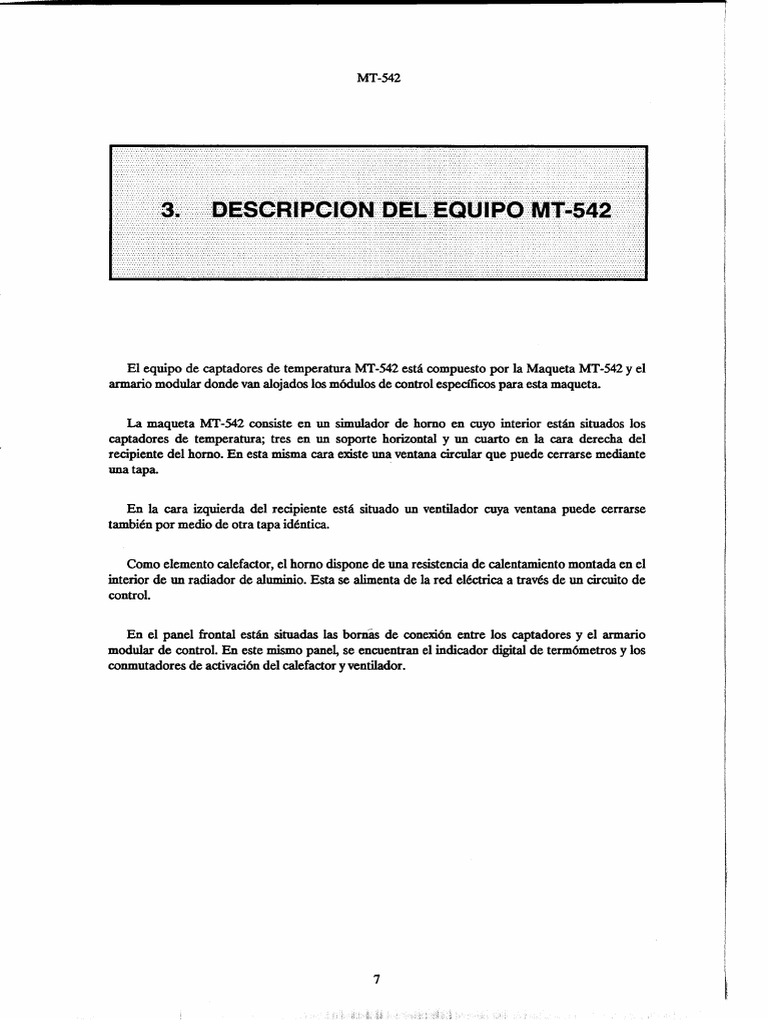 MT 542 Manual PDF | PDF