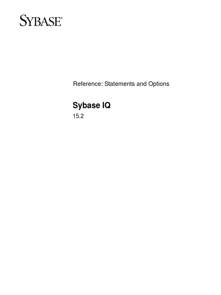 Manual Sybase | Download Free PDF | Sql | Java (Programming Language)