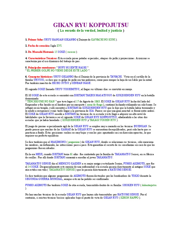 Gikan Ryu | PDF | Conflicto armado | Agitación