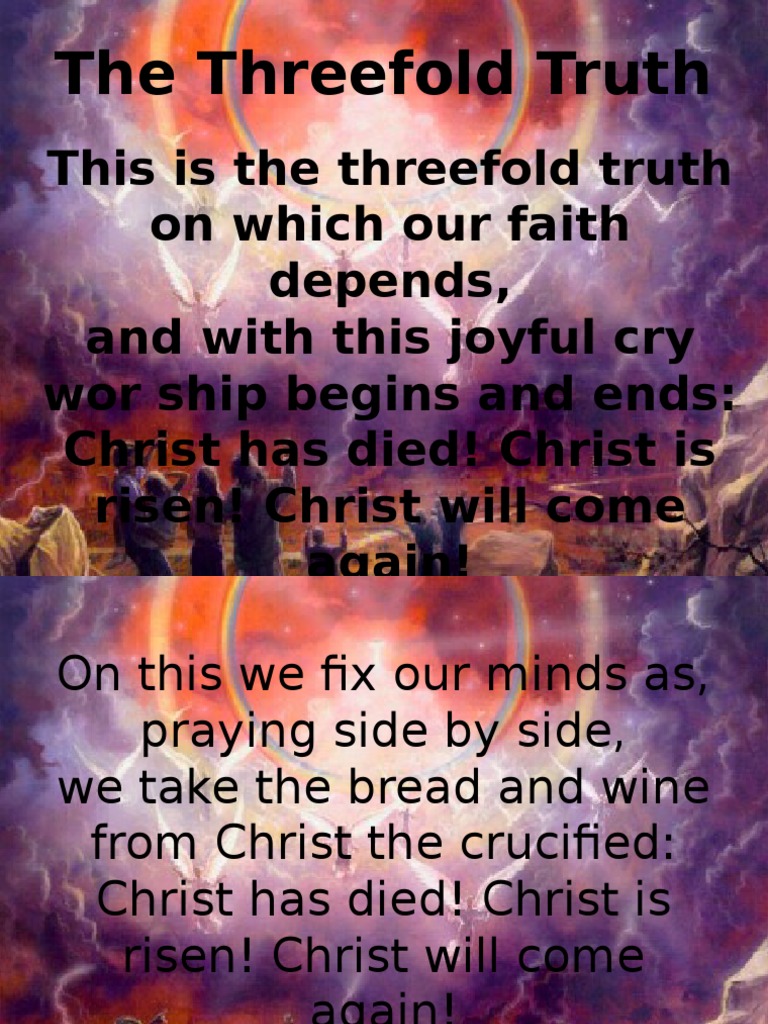 The Threefold Truth | PDF