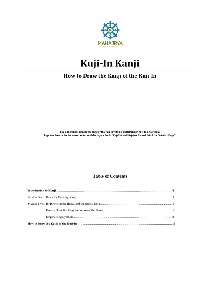 Kuji in Kanji | PDF | Kanji | Mantra