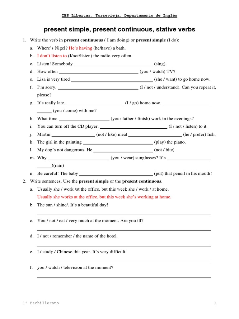 Examen Past Simple and Past Continuous | PDF