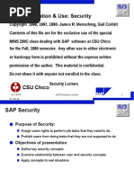 SAP Security Roles and Responsibilities: Student Guide | PDF | Security ...