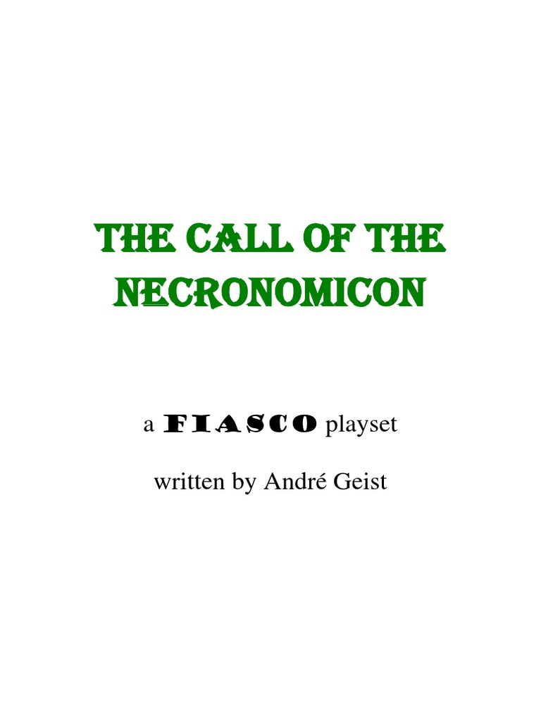 The Call of The Necronomicon | PDF | Cthulhu Mythos | H. P. Lovecraft