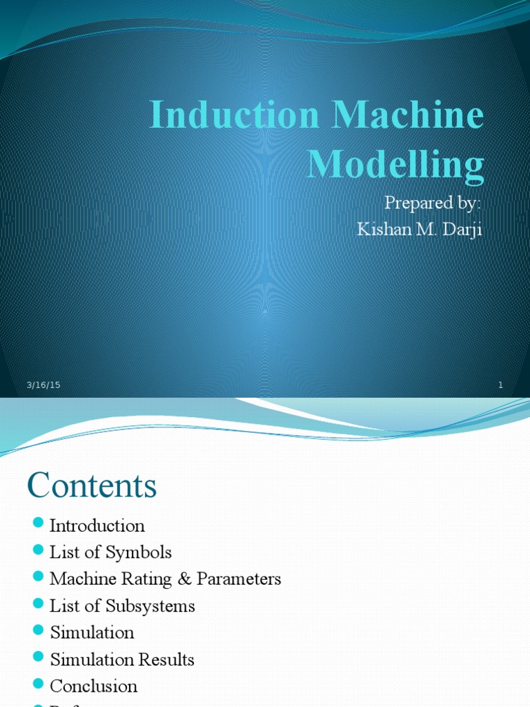 Induction Machine Modelling | PDF | Electric Motor | Manufactured Goods
