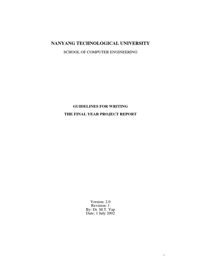 FYP Report Guide | PDF | Causality | Jargon