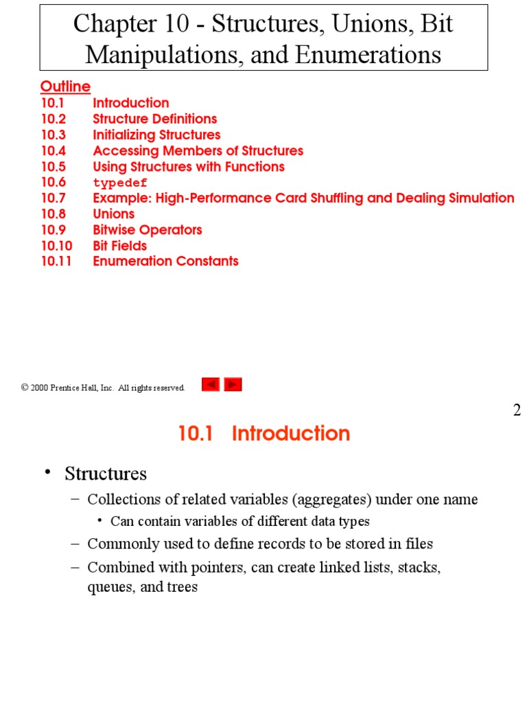 Outline: 2000 Prentice Hall, Inc. All Rights Reserved | PDF | Pointer ...