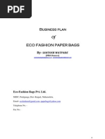 Paper Bag Business Plan Overview | PDF | Economies | Business