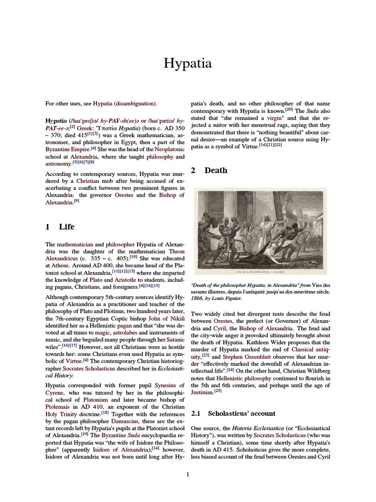 Hypatia | Philosophical Science | Science