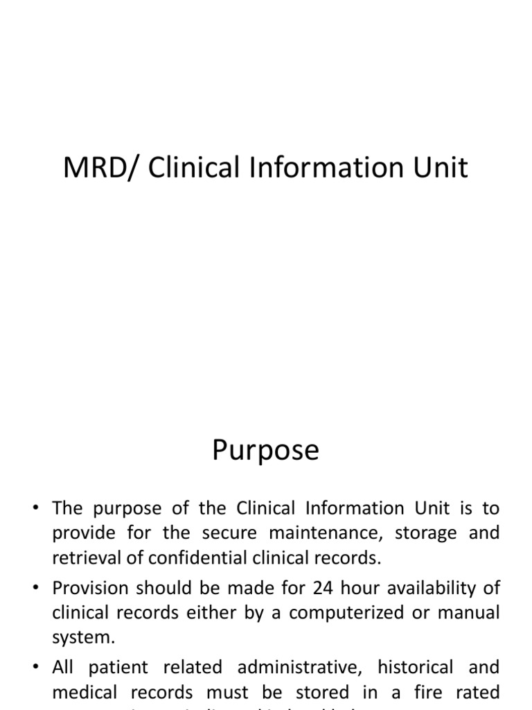 Mrd | Medical Record | Patient