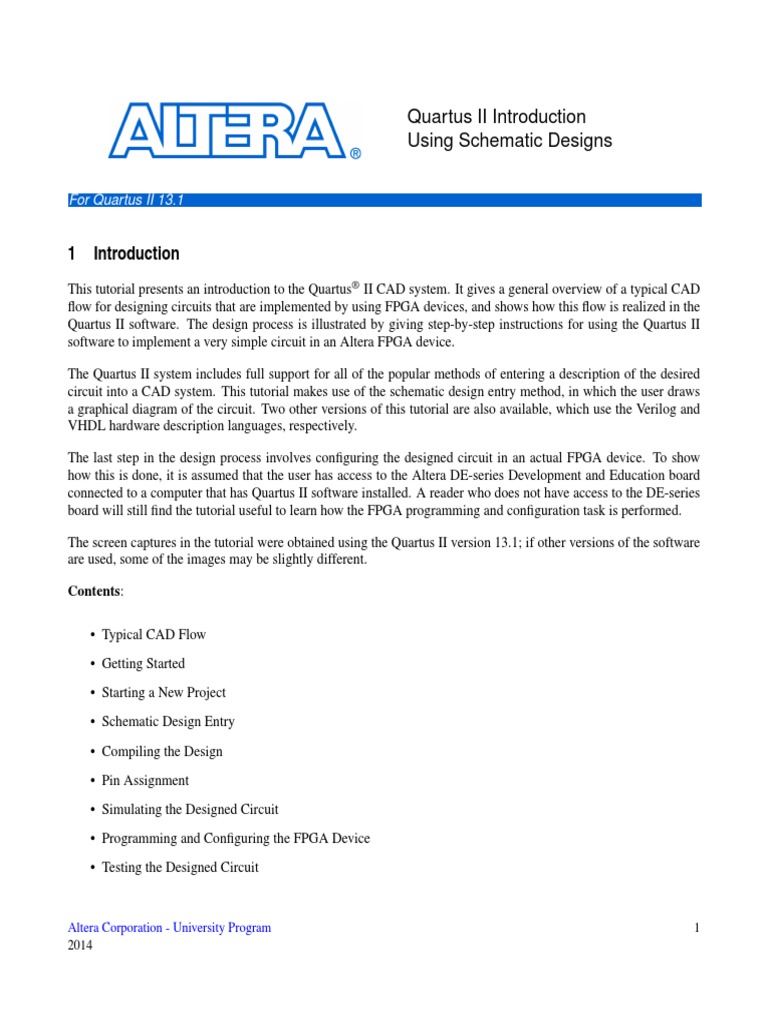 Quartus II PDF | PDF | Field Programmable Gate Array | Icon (Computing)