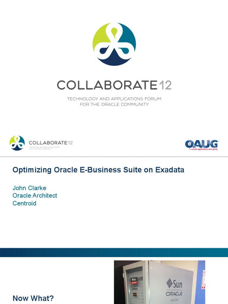 Optimizing Oracle E-Business Suite On Exadata | PDF | Cache (Computing) | Database Index