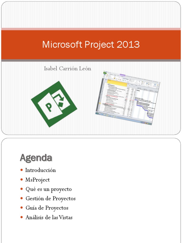 Microsoft Project 2013 PDF | PDF | Gestión de proyectos | Planificación