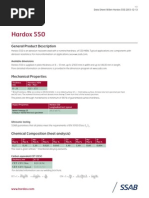 Hardox 400 Mechanical Properties Overview | PDF | Hardness | Wear