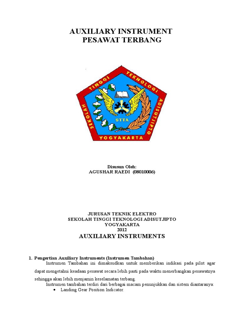 Auxiliary Instrument | PDF