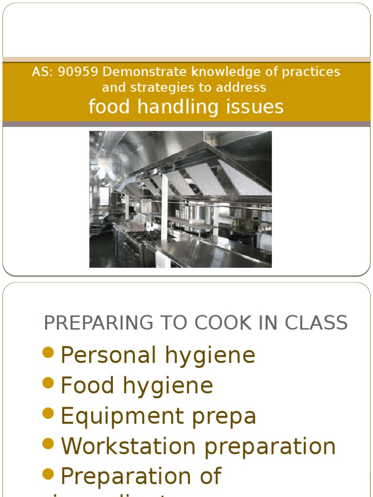 Food Safety Practices in Kitchens | PDF | Hygiene | Refrigerator