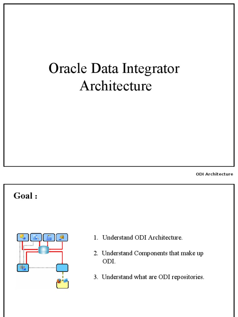 1 ODI Architecture | PDF | Oracle Database | Metadata